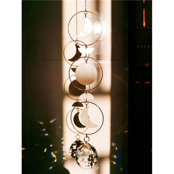 Accents | Boho Lunar Eclipse Pattern Pendant Hanging Crystal Suncatcher For Window | Poshmark